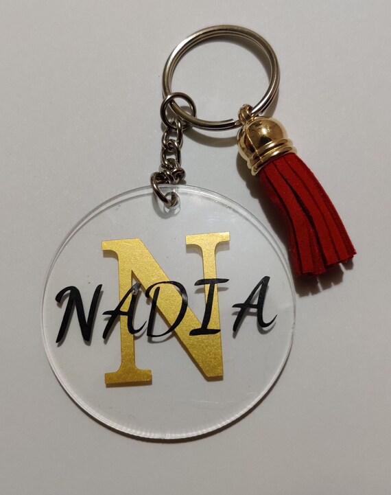 Personalised Acrylic Keyring - Etsy