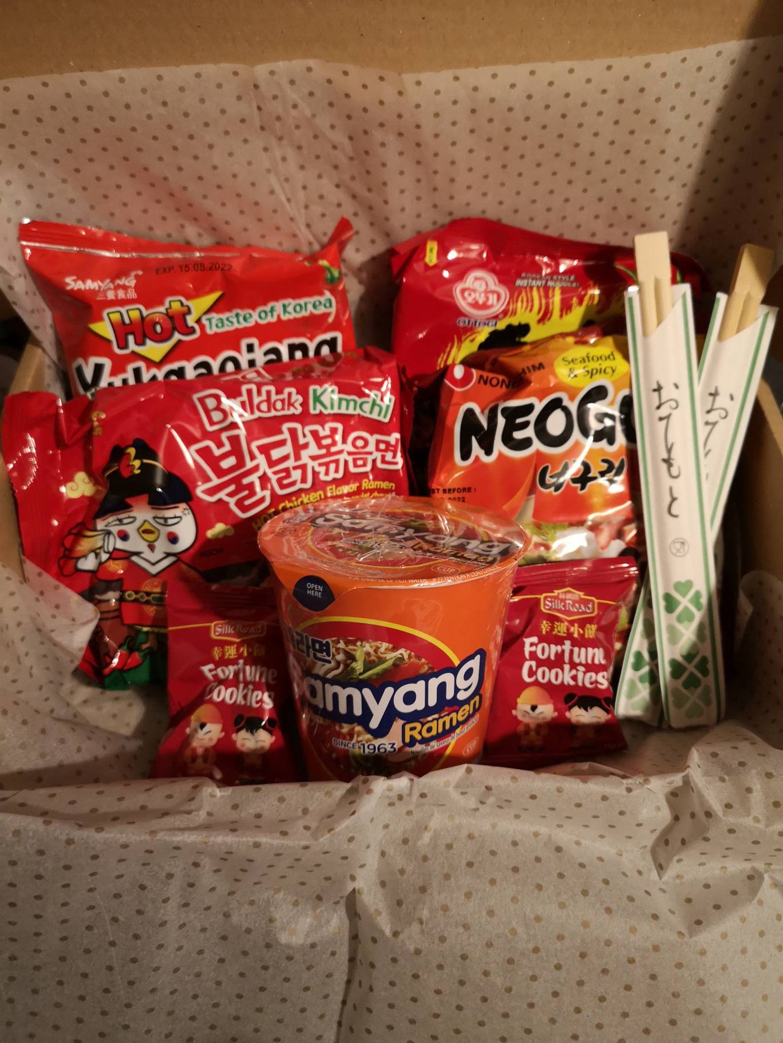 Korean Spicy Ramen Noodle Box - Etsy