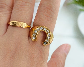 U Shape Ring - Etsy