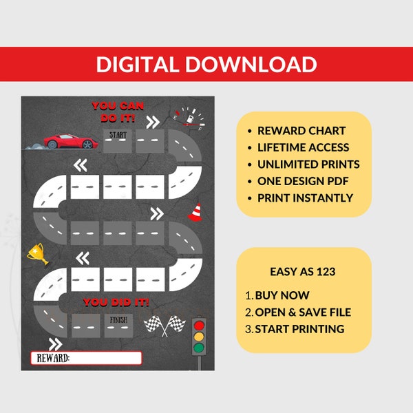 Digital Download Reward Chart - Etsy