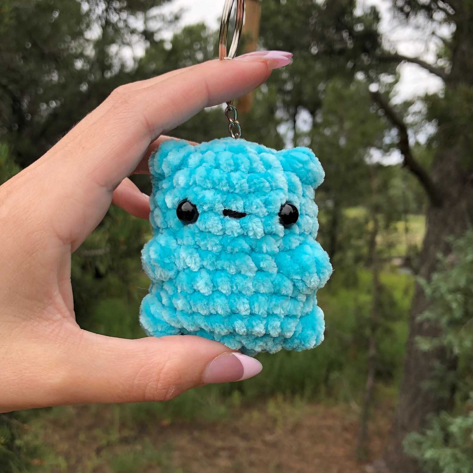 Crochet Gummy Bear Keychains - Etsy