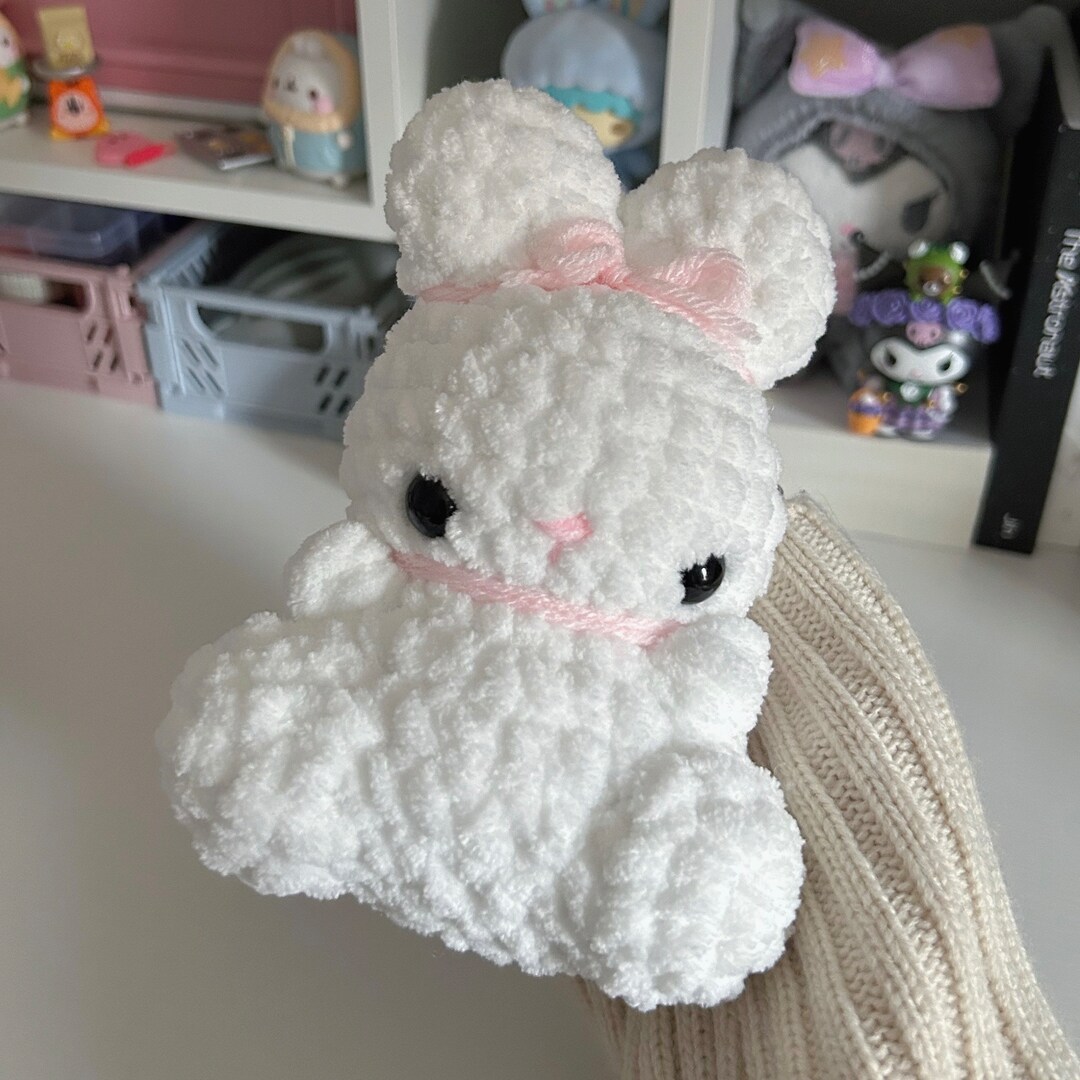 Crochet Coquette Bunny Plush - Etsy