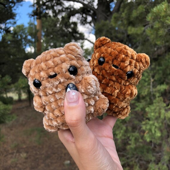 Crochet Mini Bear Plushie Teddy Bear Mini Plushies - Etsy