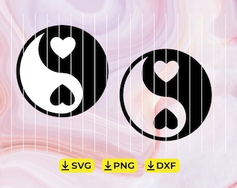 Yin Yang Dxf | Etsy