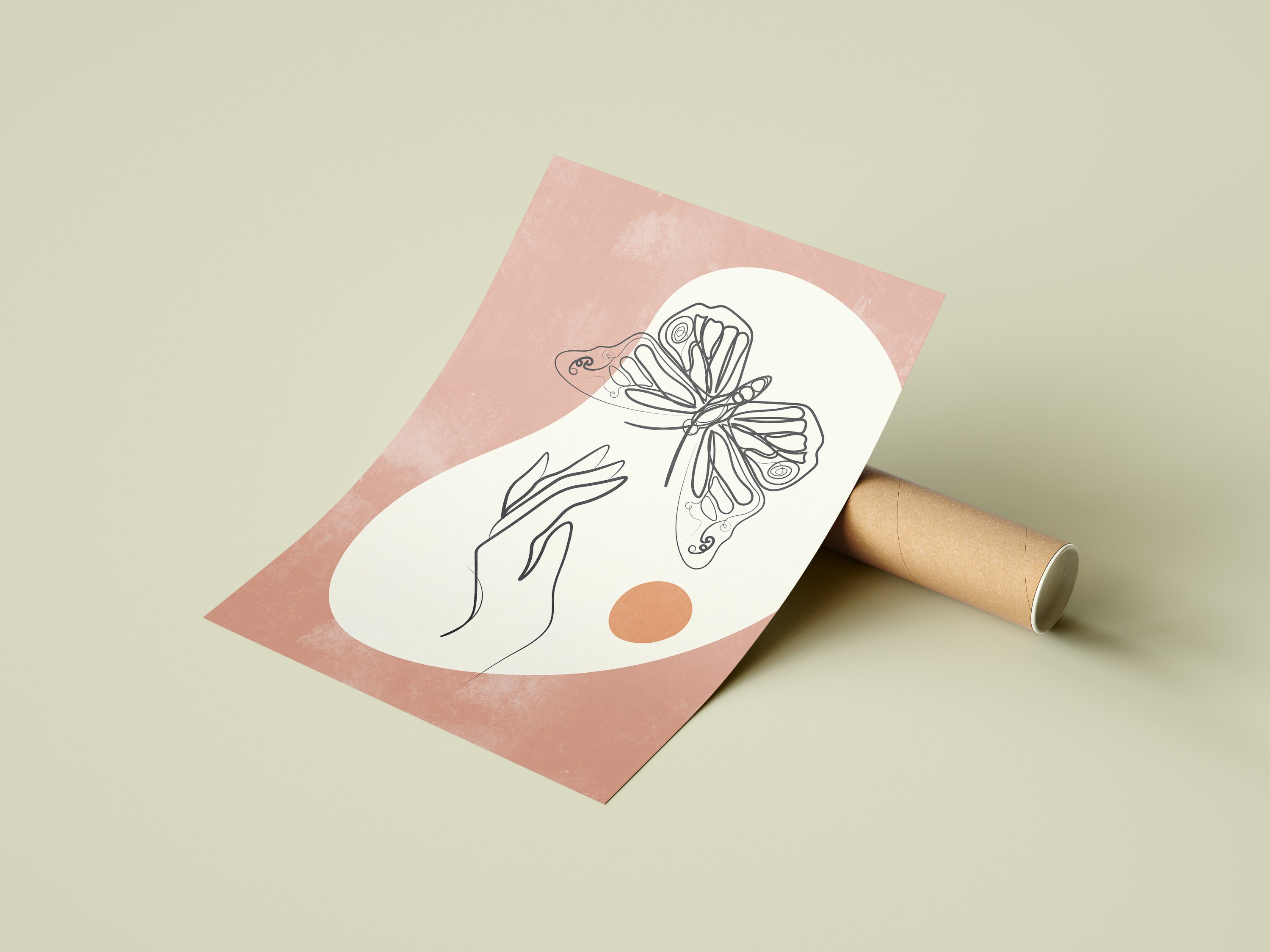 Abstract Line Art , Line Art Woman Hand Print , Female Poster ...