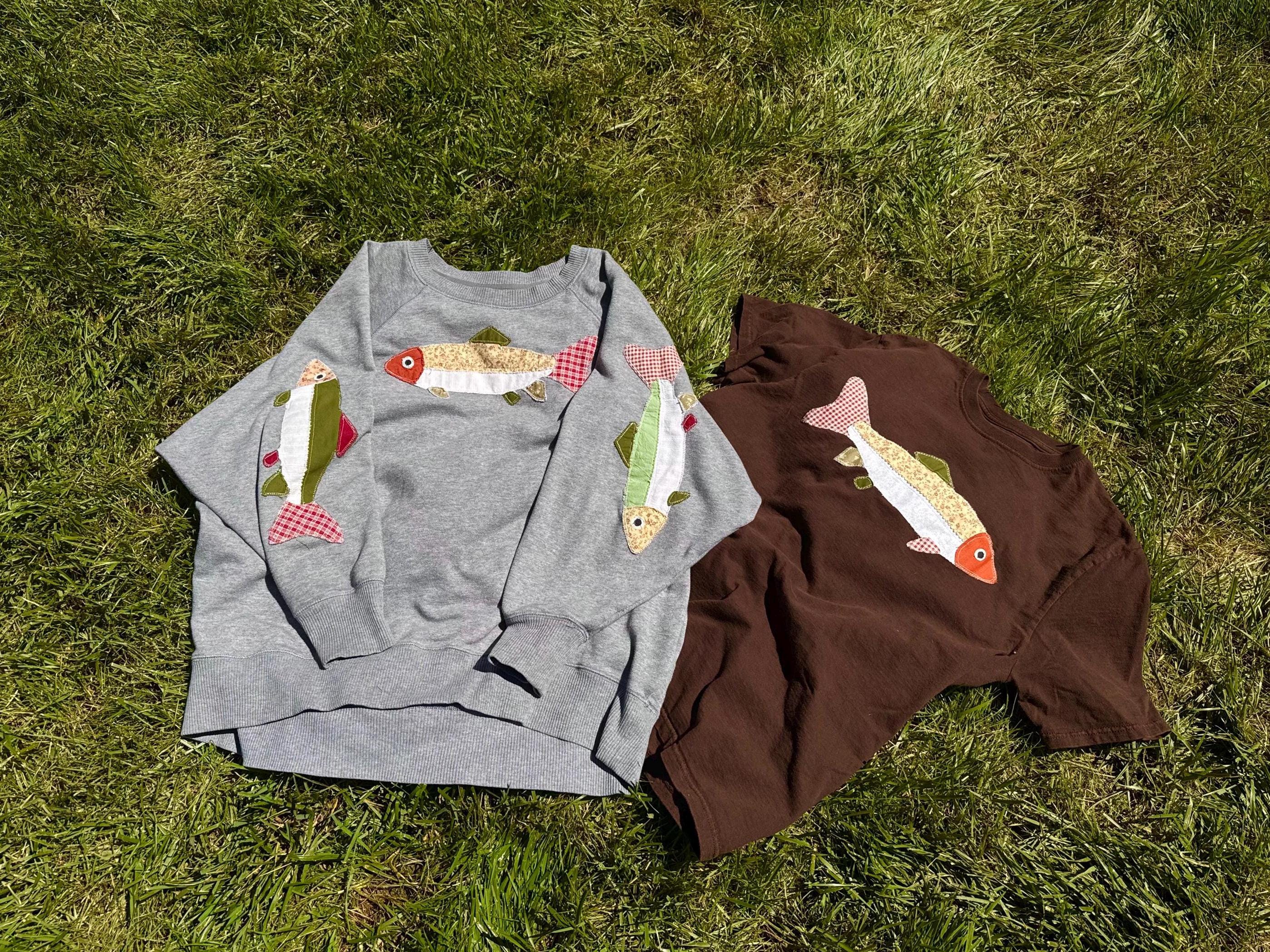Sustainable Handmade Quilted Fish Sweatshirts (made to Order) - Etsy
