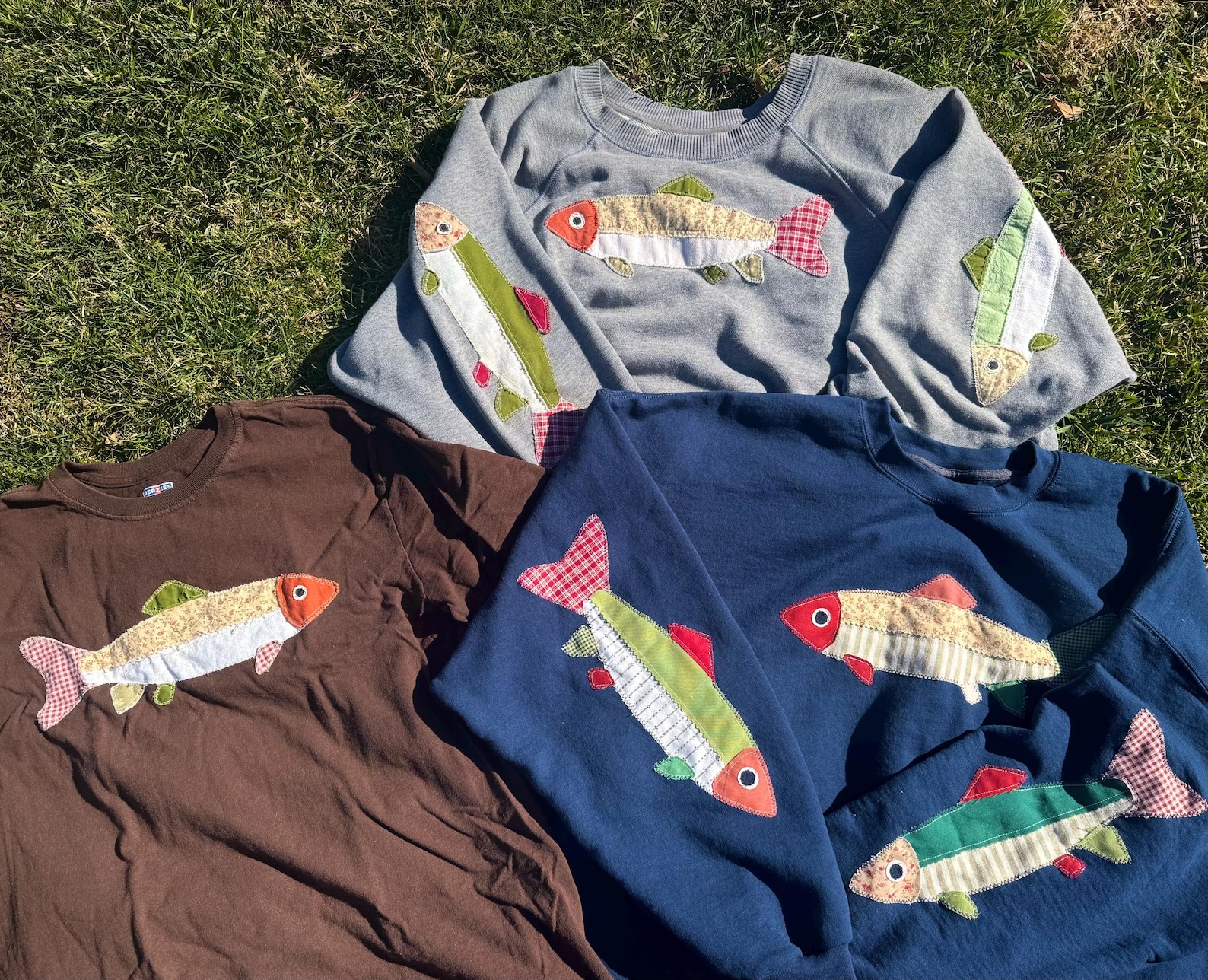 Patchwork Appliqué Trout Fish Sewing Pattern - Etsy