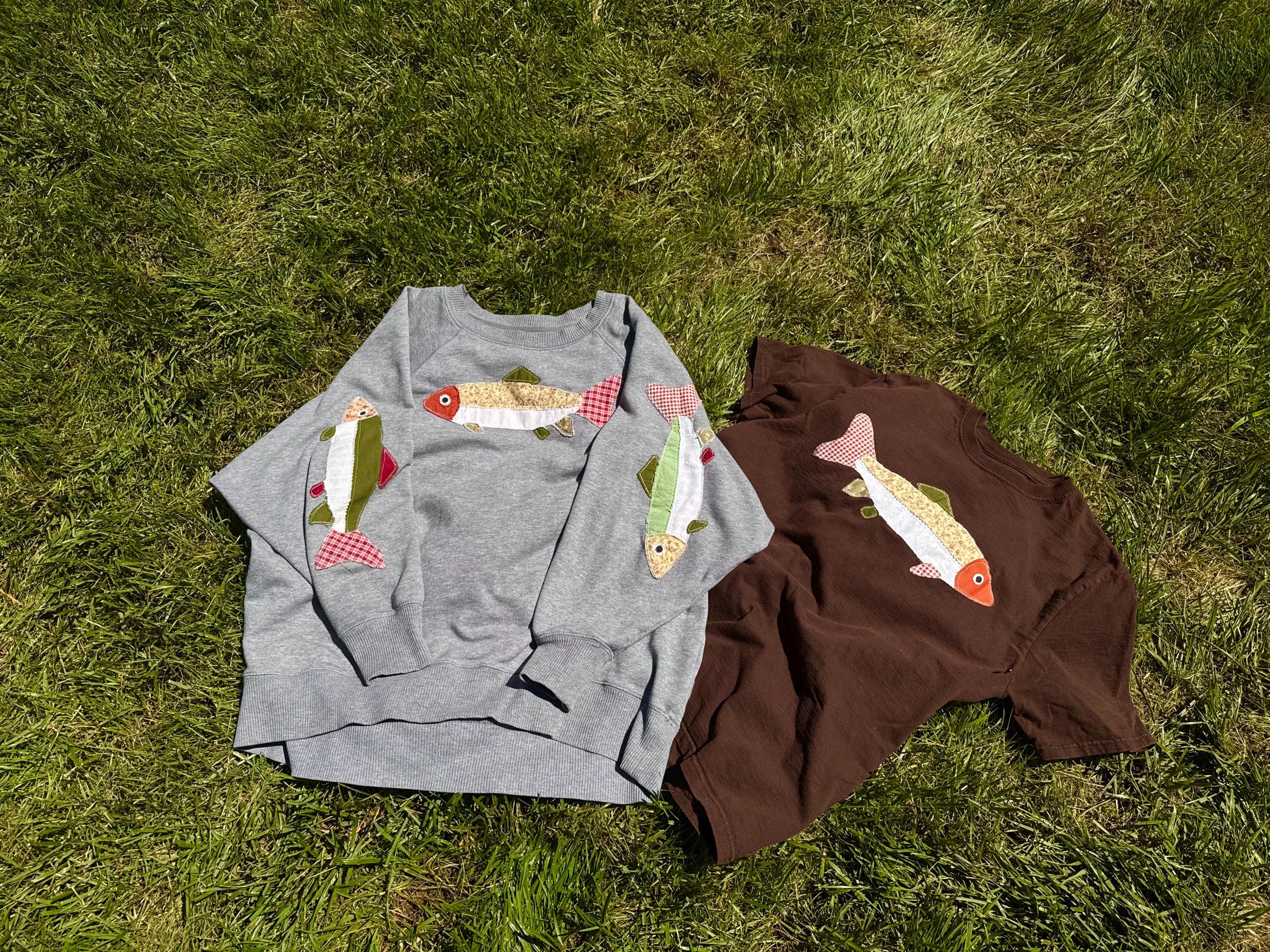 Patchwork Appliqué Trout Fish Sewing Pattern - Etsy