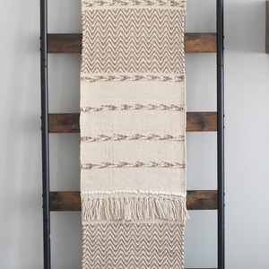 Hand Woven Table Runner / Table Runner / Neutral Table Decor / - Etsy