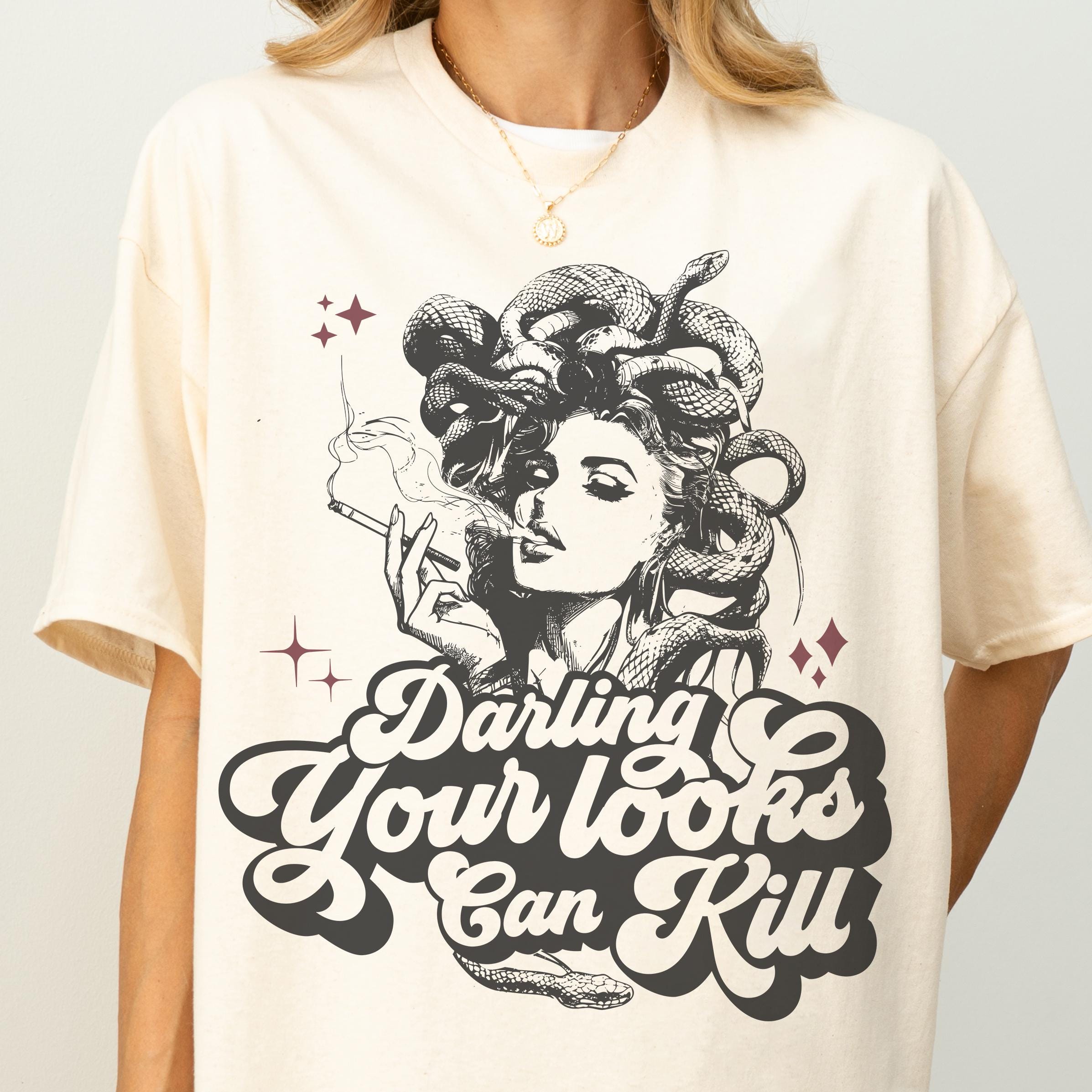 Medusa Shirt Greek Mythology Statue Greek Gods Ancient Greek Goth ...