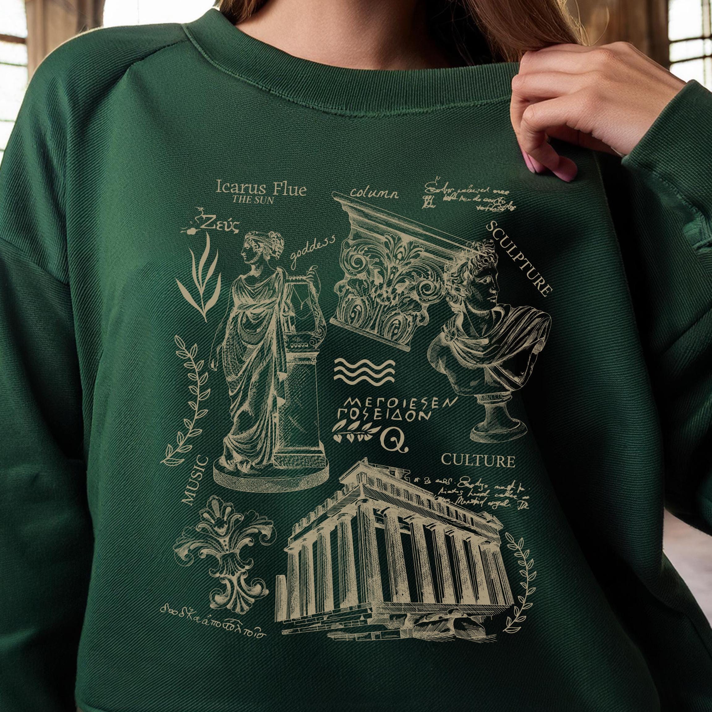 Greek Mythology Sweatshirt, Greek Gods, Greek Apparel, Goth Apparel ...