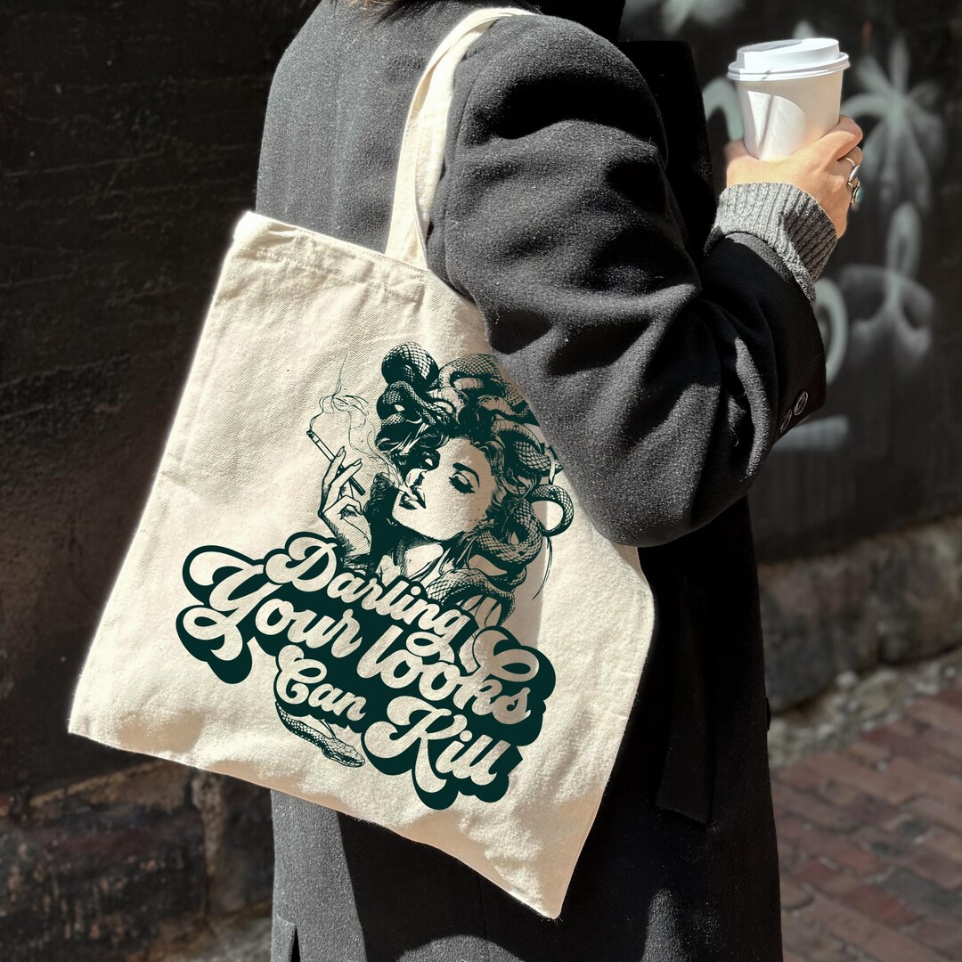 Medusa Tote Bag Greek Mythology Statue Medusa Statue Greek Gods Ancient ...