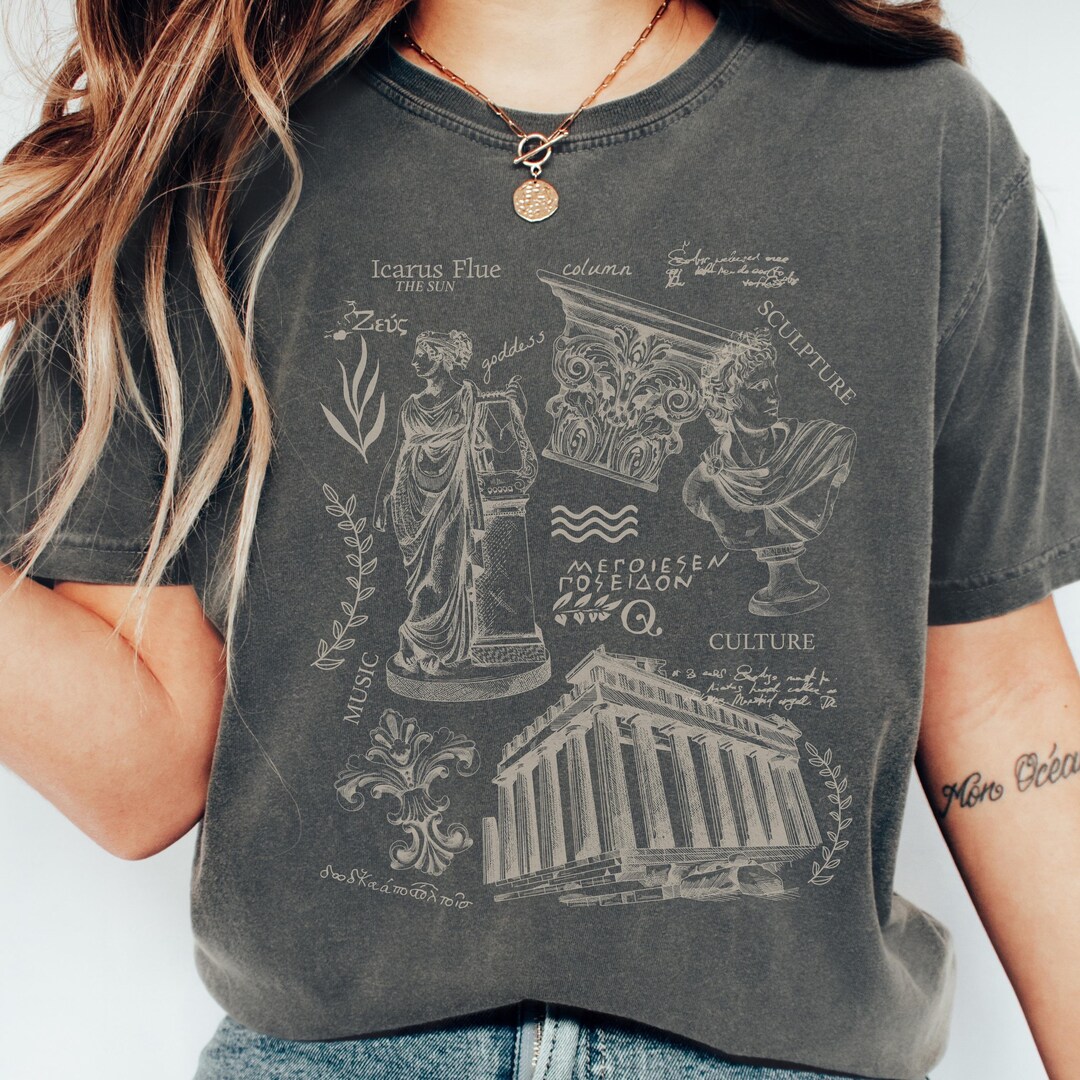 Greek Mythology T-shirt, Greek Gods, Greek Apparel, Goth Apparel ...