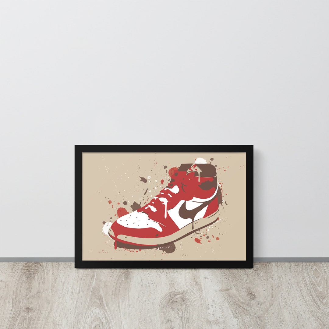 Jordan 1s Paint Drip Poster - Etsy