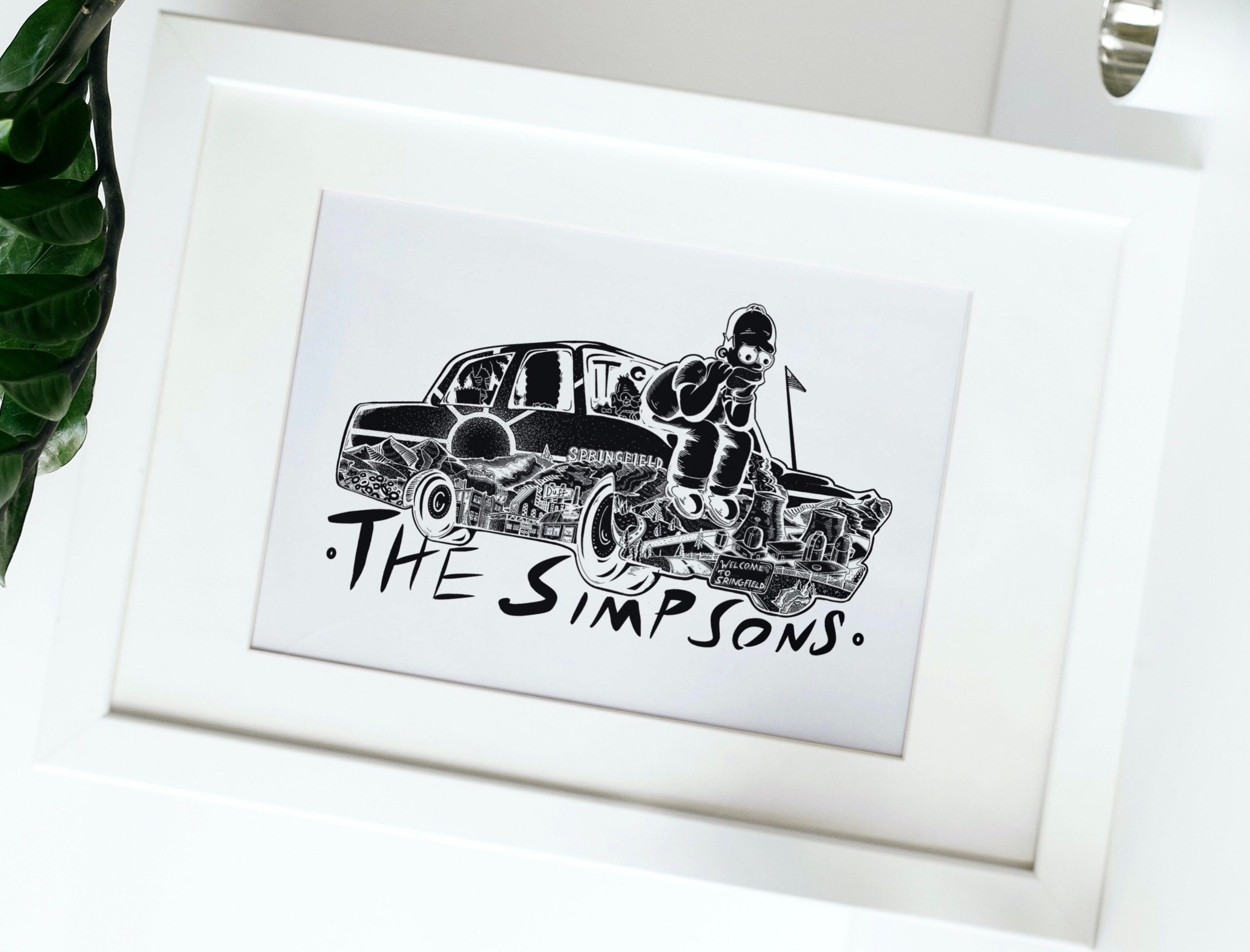 THE SIMPSONS “welcome to Springfield” A4 Poster Print - Etsy