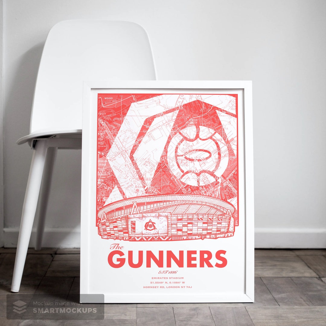 A3 Emirates Stadium Arsenal Poster Print - Etsy