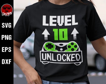 Level 10 Unlocked Svg - Etsy