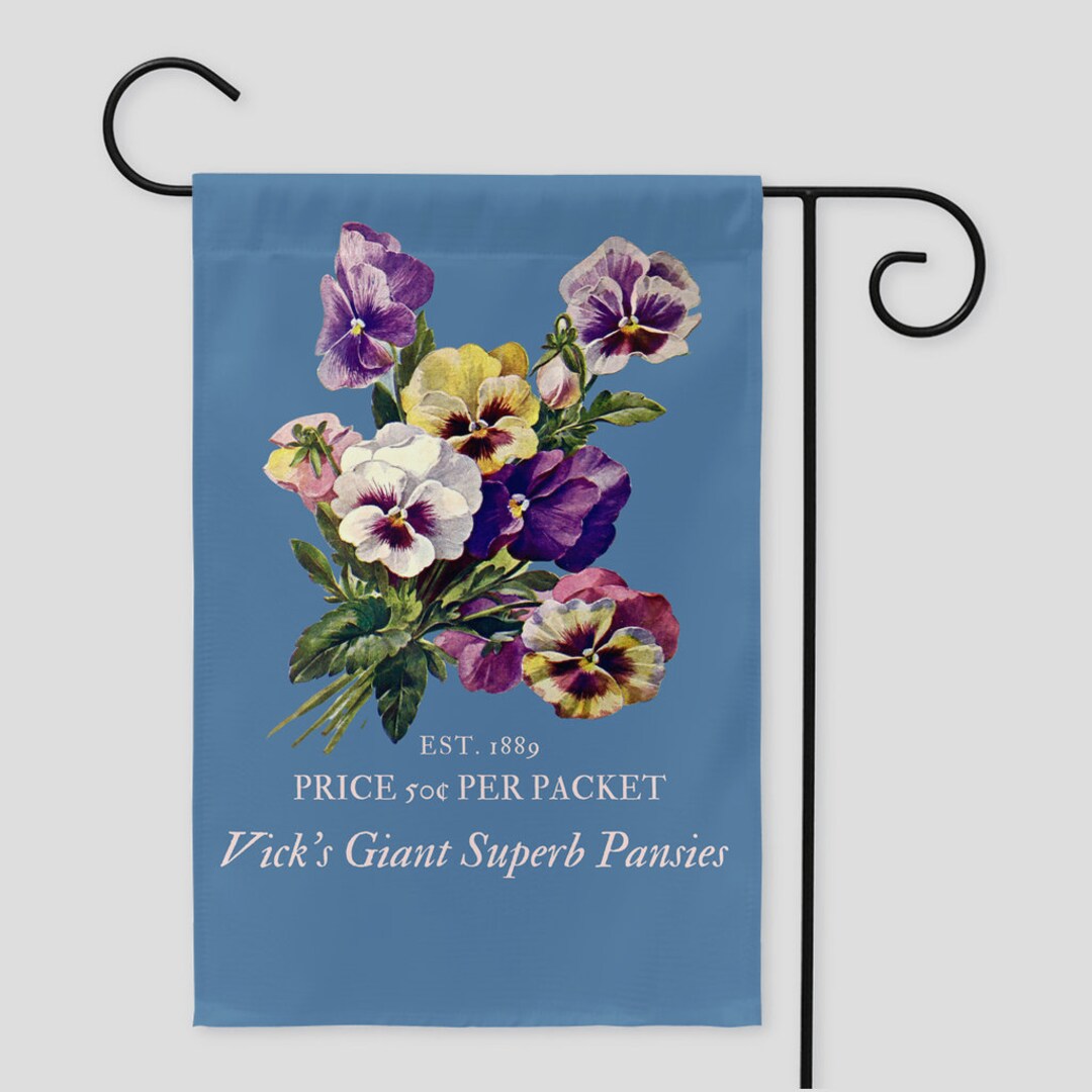 Vintage Seed Packet Yard Flags - Etsy