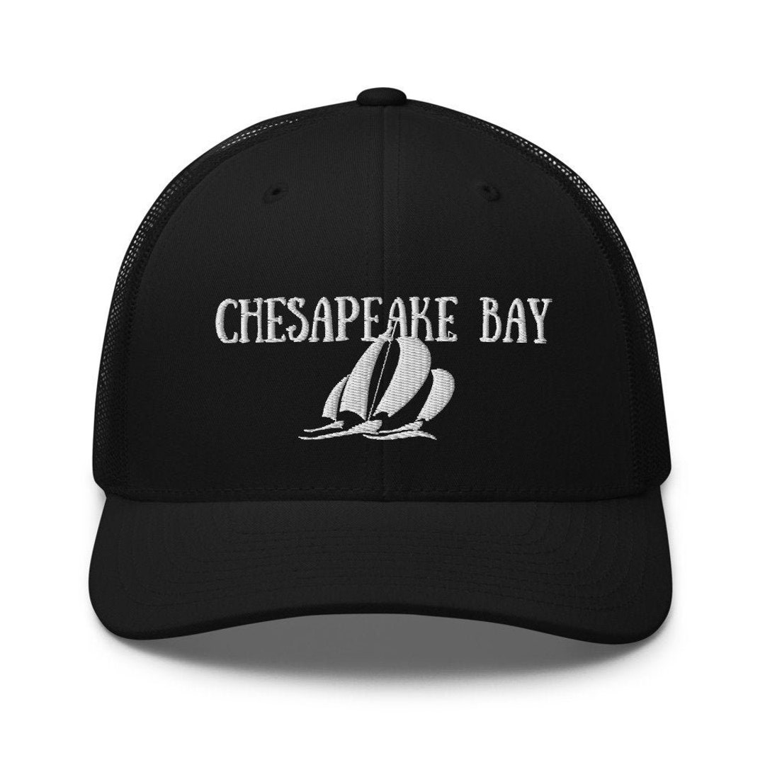 Chesapeake Sailing Trucker Cap, Nautical Baseball Cap - Etsy