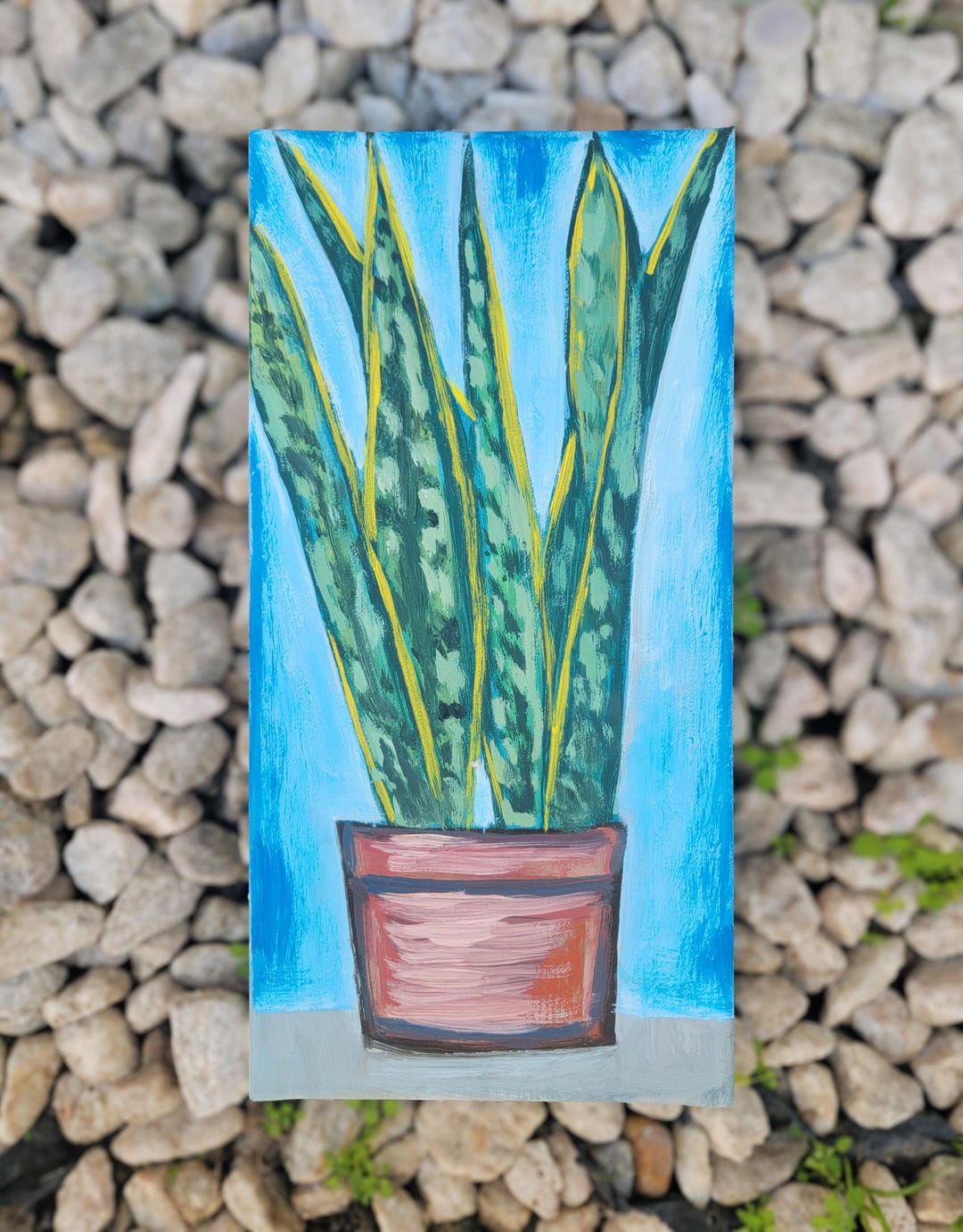 Snake Plant Painting - Etsy