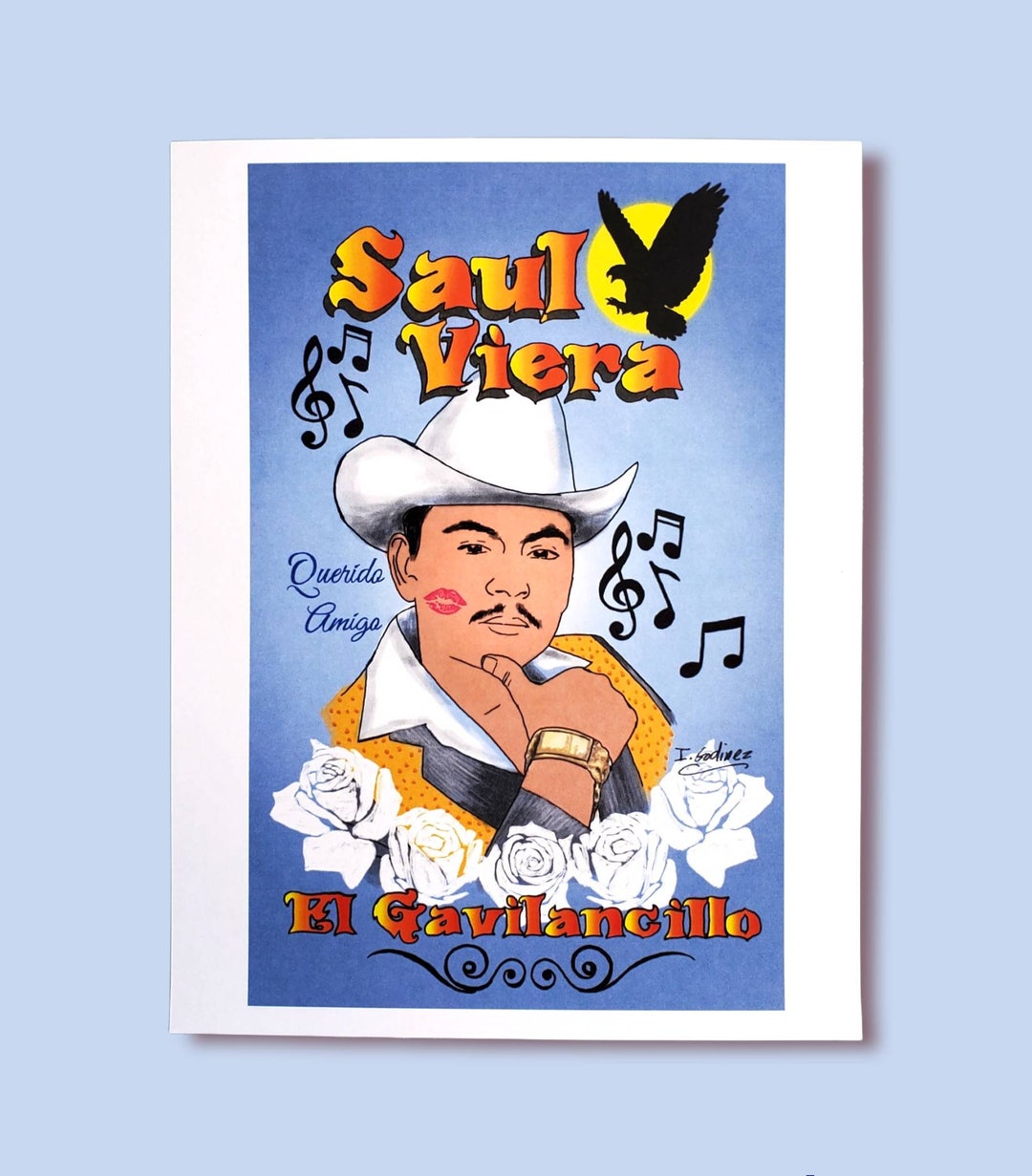 Saul Viera El Gavilancillo El Gavilancillo Corridos - Etsy