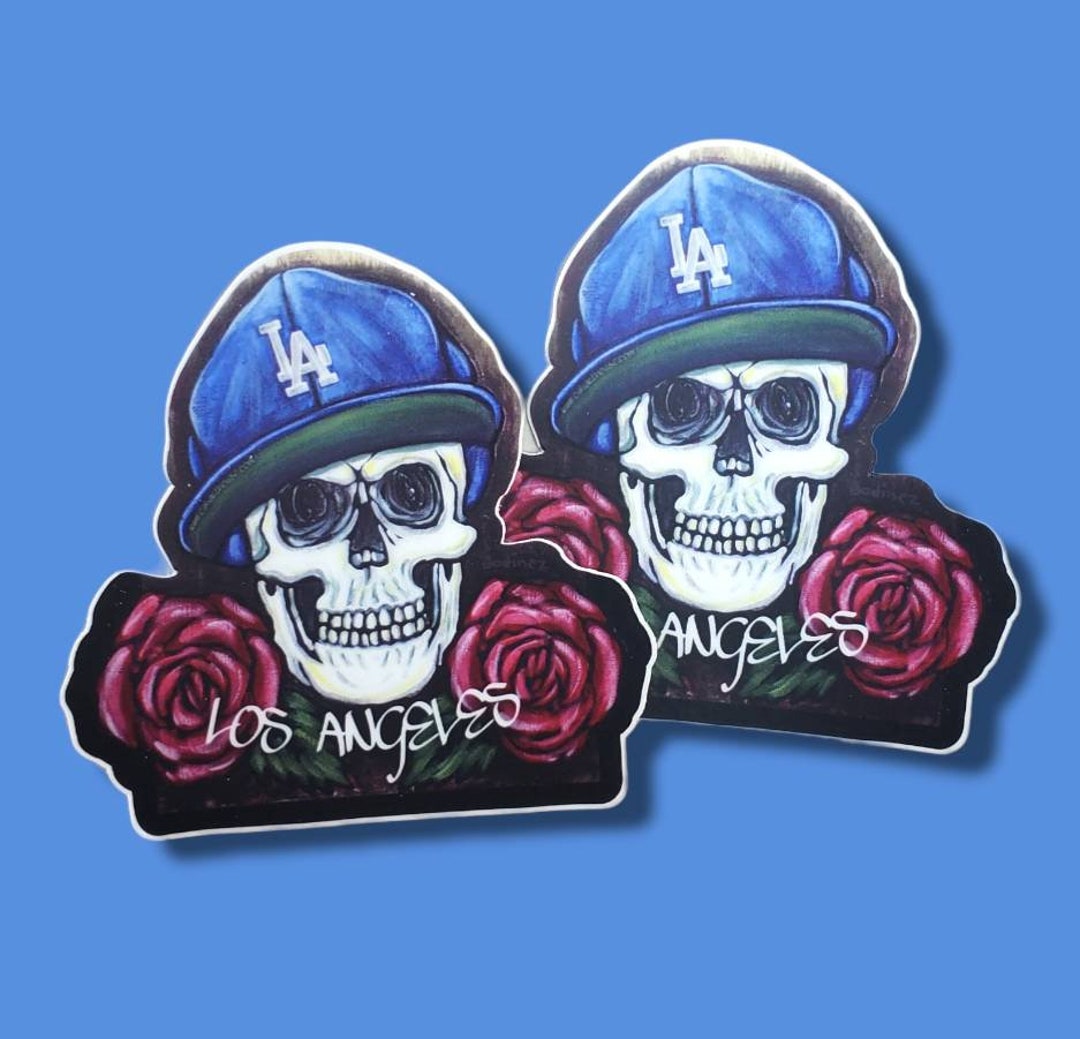 Dodgers Stickers Skull Sticker Calavera Sticker - Etsy