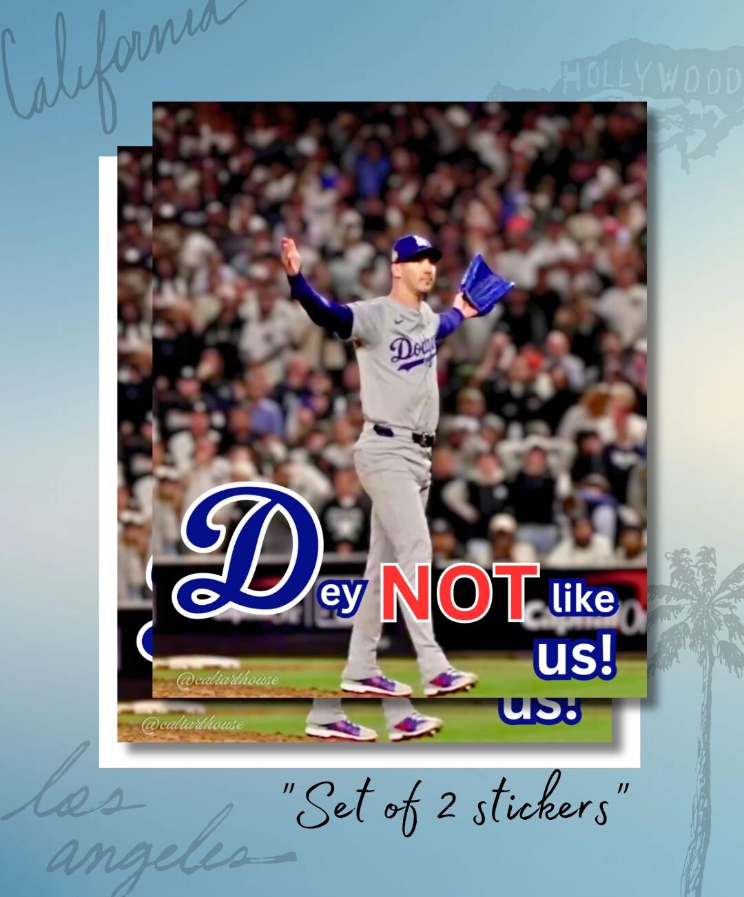Dodgers Not Like Us - Dodgers Stickers - Etsy