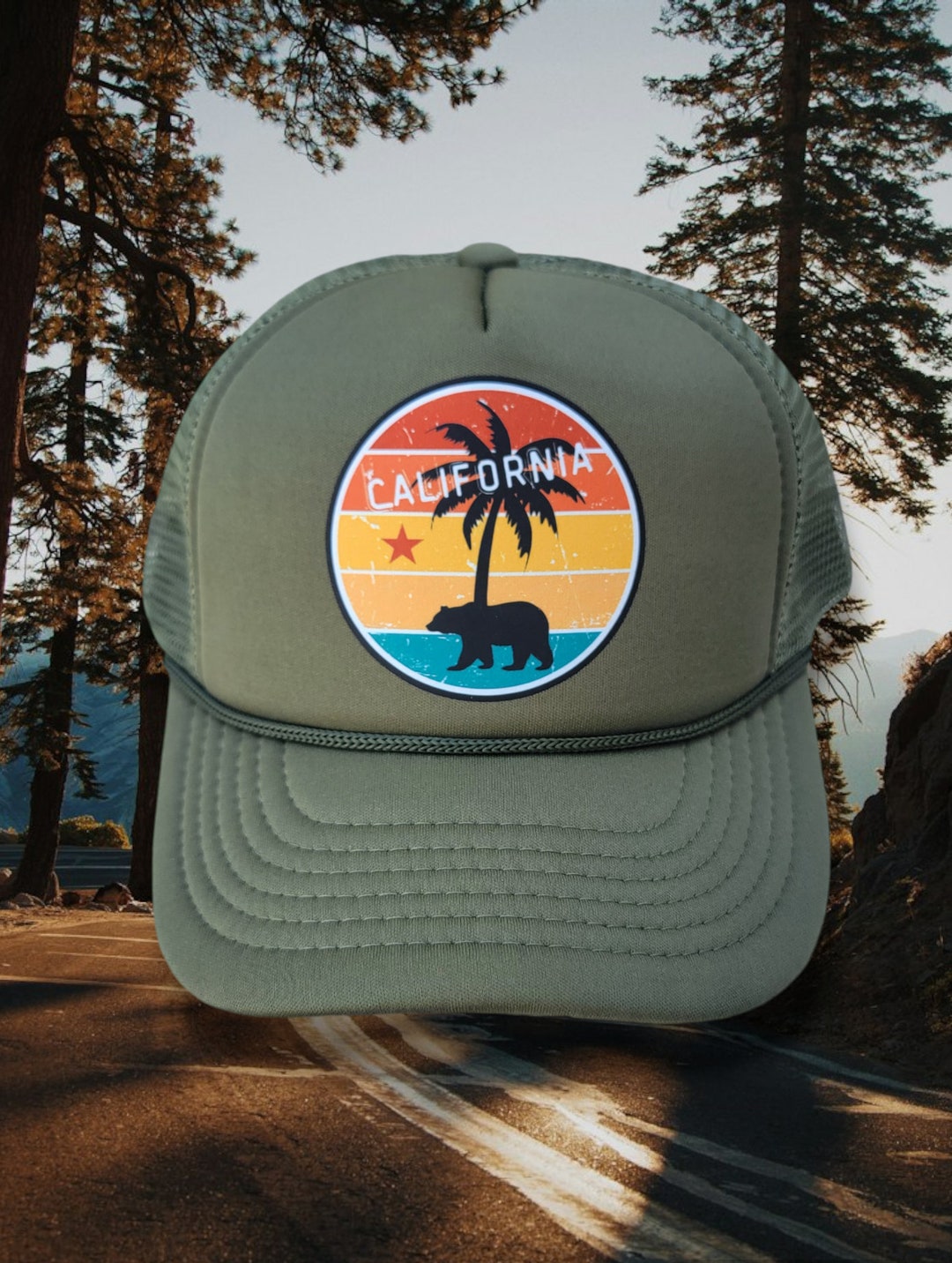 California Hat California Trucker Cap - Etsy
