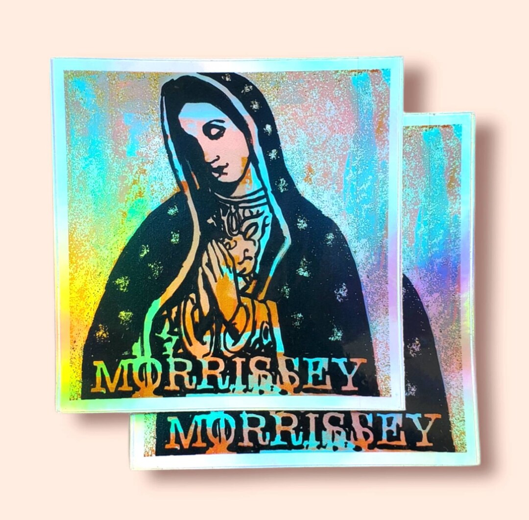 Set of 2 Stickers Morrissey Sticker Virgen Mary Sticker Morrissey Art ...