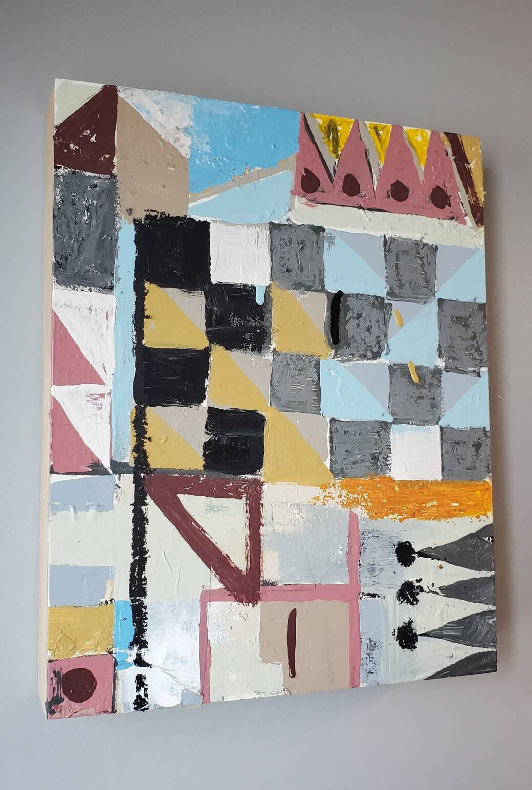 Geometric art Abstract painting Modern art Contemporary art Abstract ...