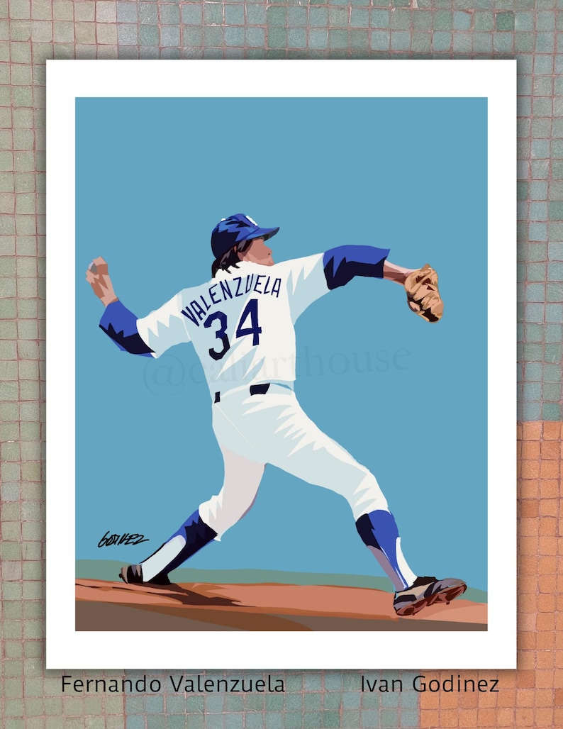 Fernando Valenzuela Art - - Etsy