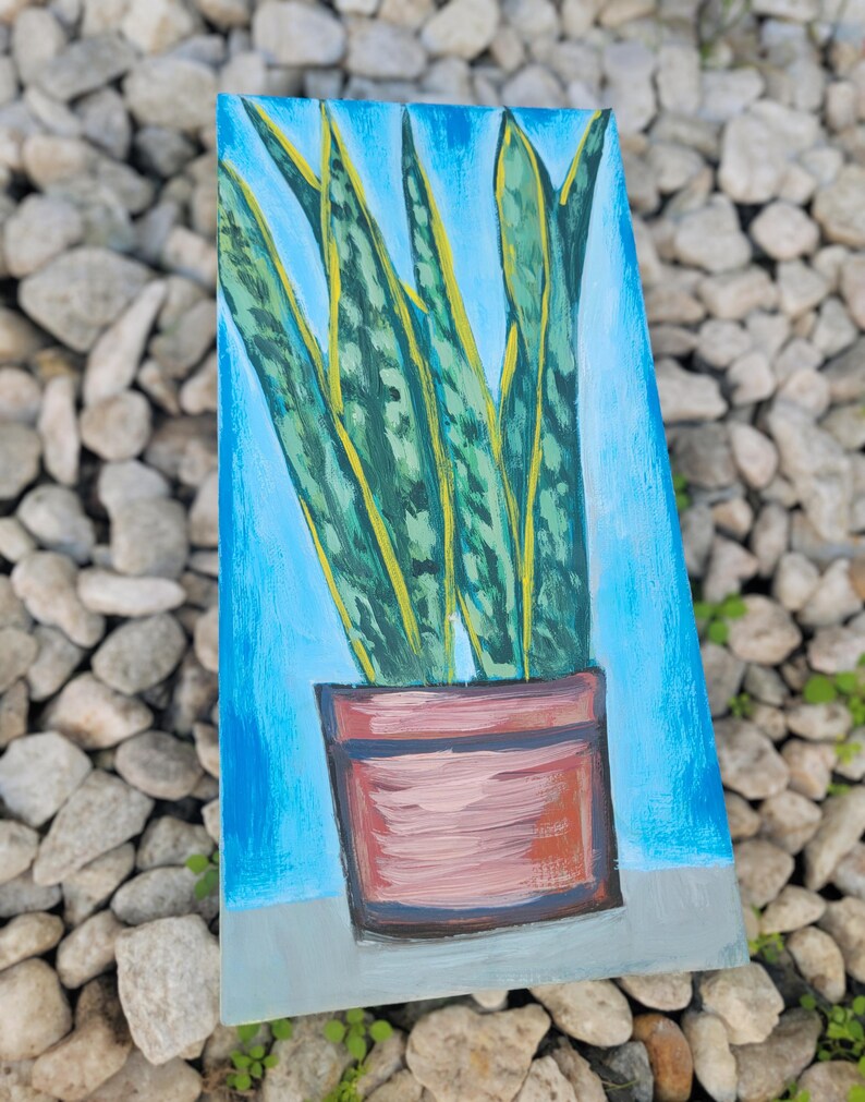 Snake Plant Painting - Etsy
