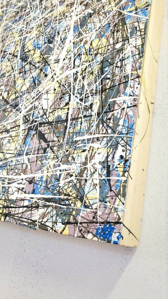 Action Painting Splash Art Action Abstract Painting Modern - Etsy