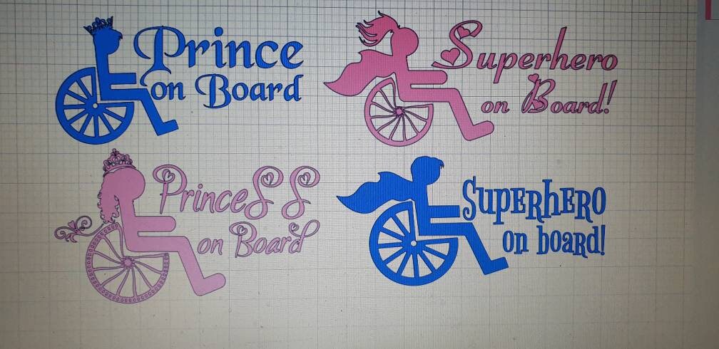 Prince / Princess on Board SVG - Etsy