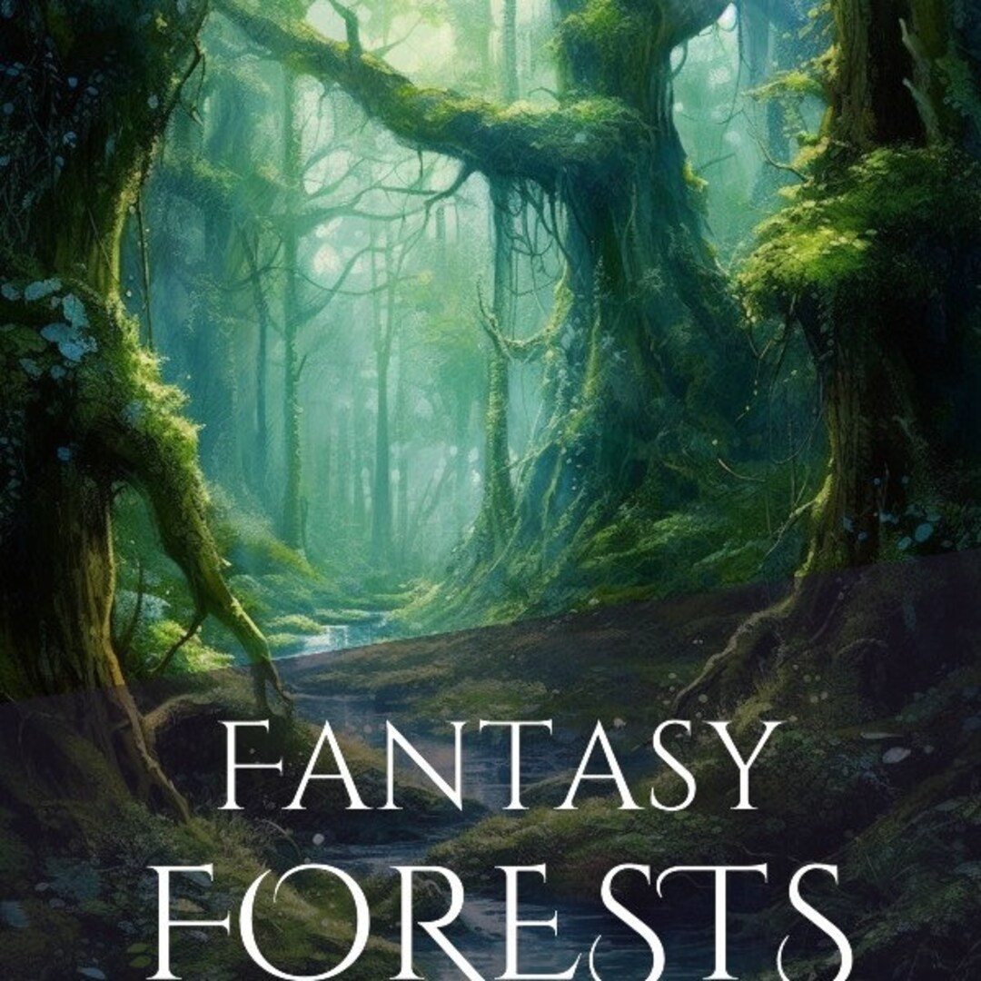 Fantasy Forest Print at Home Colouring Book - Etsy