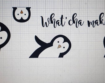 Whatcha Making Penguin SVG - Etsy