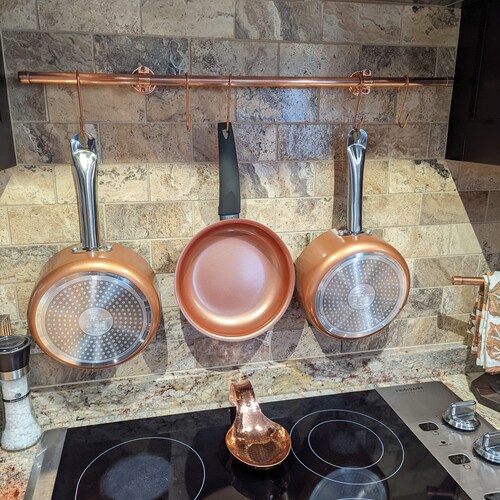 Chunky Commercial Copper Pot and Pan Rail-pan - Etsy