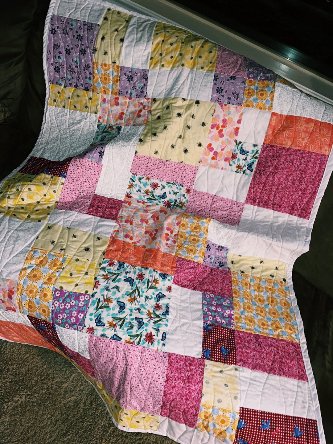 Handmade, Customizable Throw Quilt - Etsy