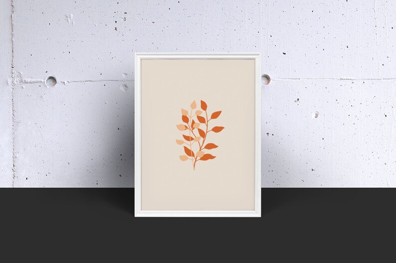 Boho Neutral Floral Wall Art — DIGITAL PRINT - Etsy
