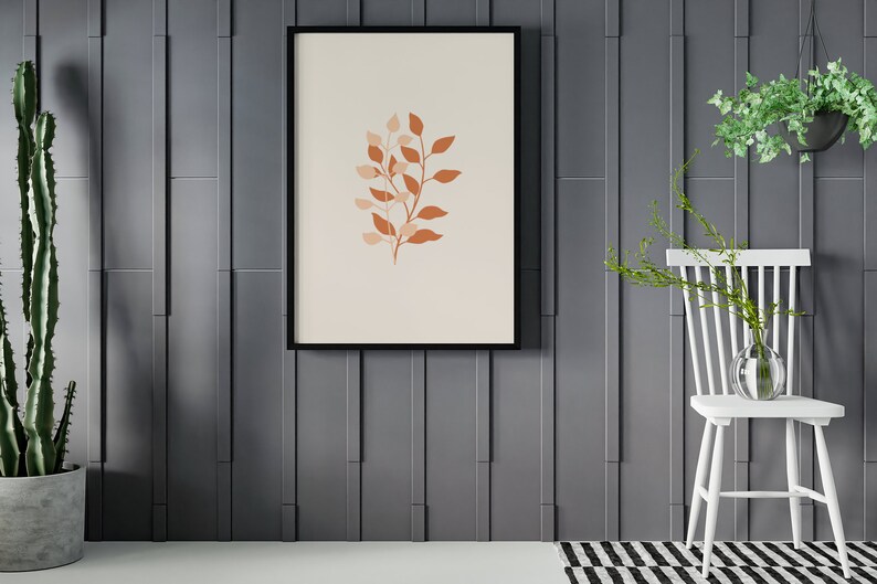 Boho Neutral Floral Wall Art — DIGITAL PRINT - Etsy
