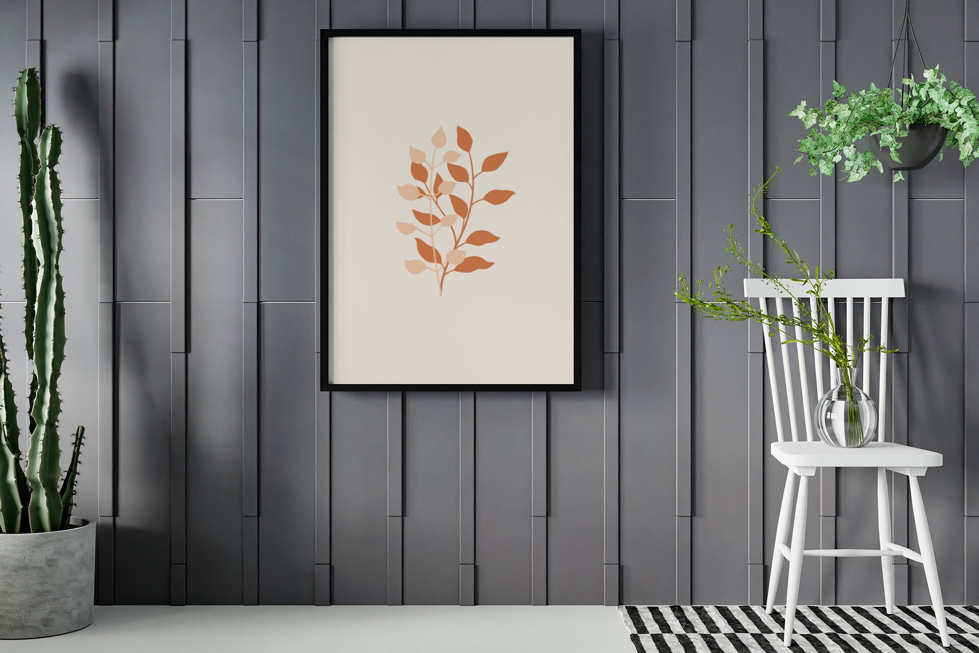 Boho Neutral Floral Wall Art — DIGITAL PRINT - Etsy