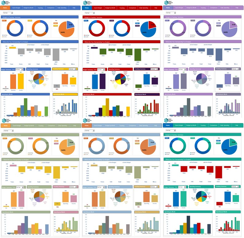 Monthly Budget Planner, Daily Budget Planning, Digital Budget Planner ...