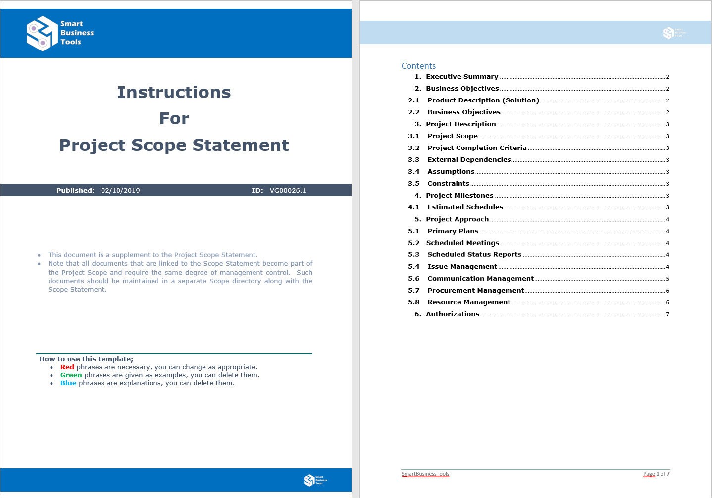 Project Scope Statement Template - Etsy