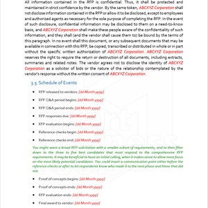 IT Service Desk Request for Proposel Template - Etsy