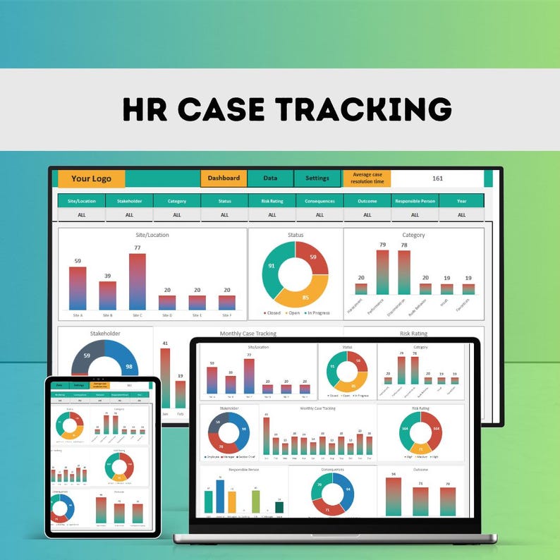 HR Case Tracking Excel Template | Employee Incident Log | HR Complaint ...