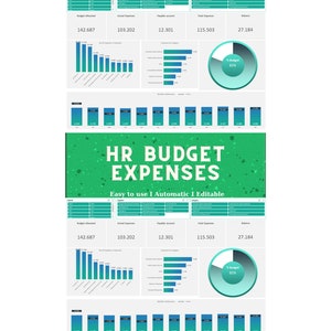 Human Resource Packege 2, HR Metrics, HR Database, HR Budget, Timesheet ...