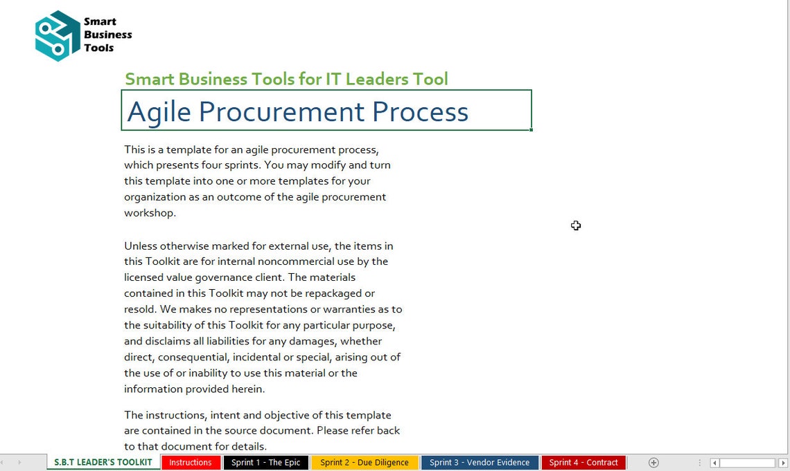 Agile Procurement Process Template - Etsy