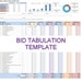 Contractor Bid Comparison Template, Excel & Google Sheets - Etsy