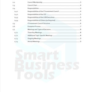 IT Governance Charter Template - Etsy