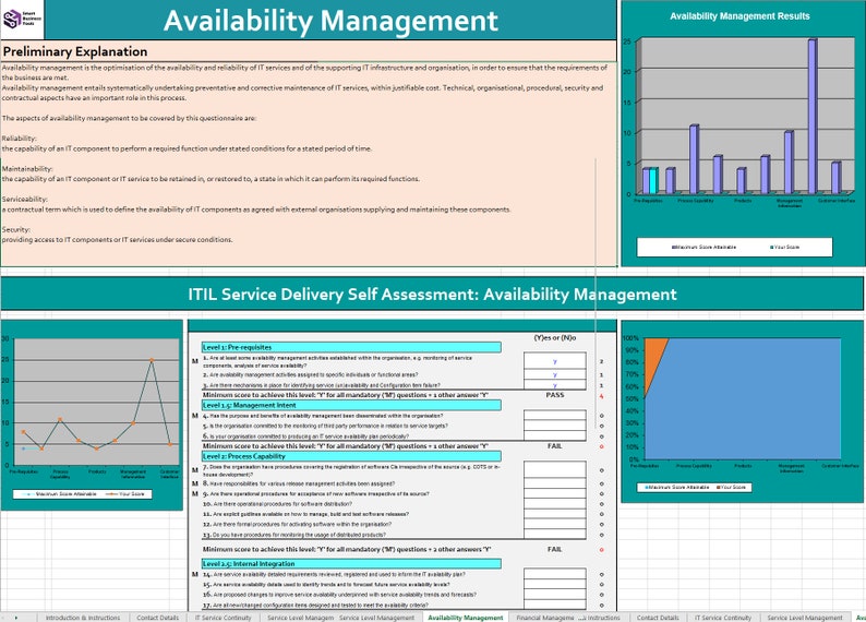 ITSM Self Assessment Tool: Service Delivery Template (XLSX) - Etsy